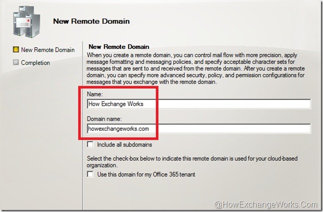 Customizing Remote Domain Settings In Exchange 2010…